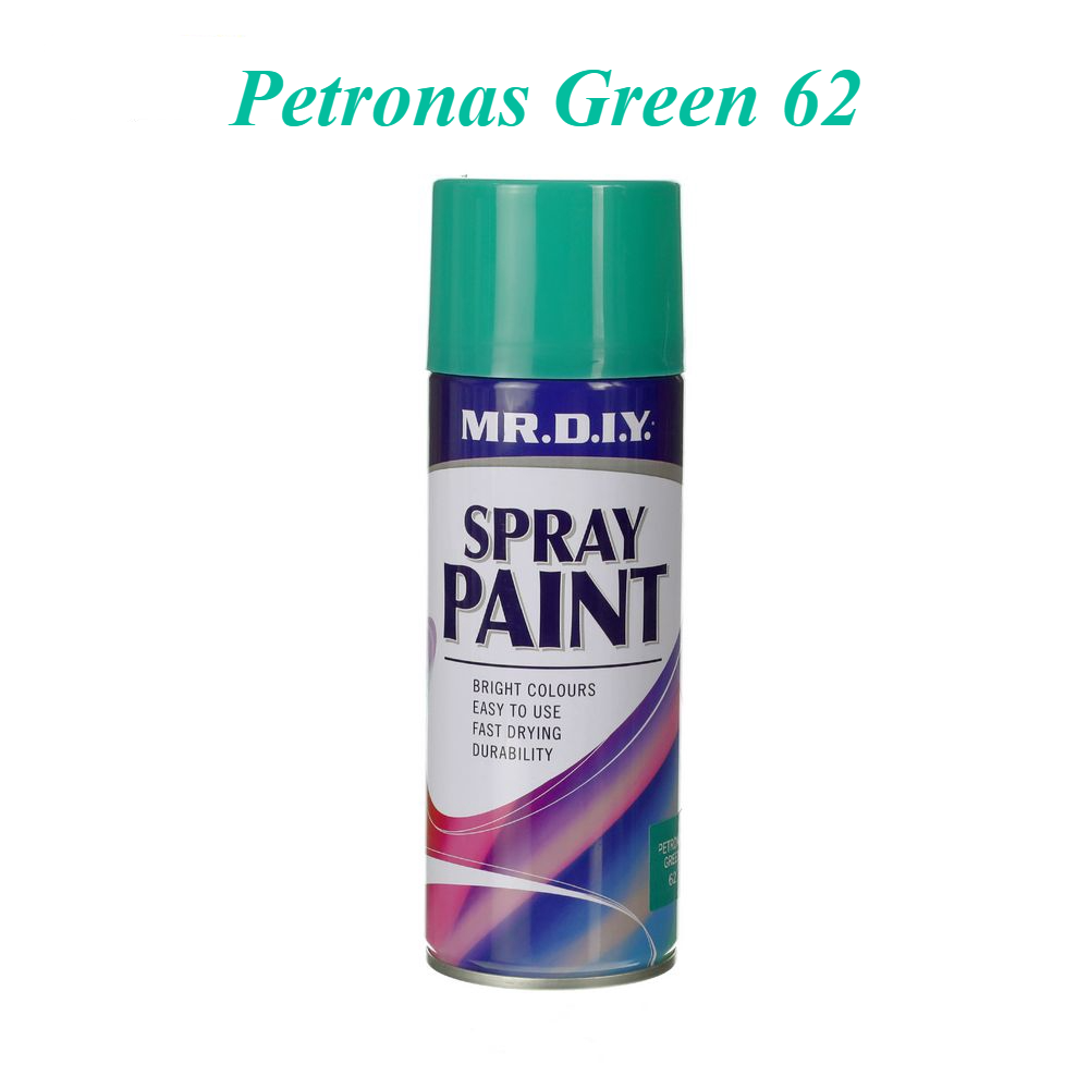 DIY สีสเปรย์อเนกประสงค์ สีกระป๋อง สีสเปรย์ สีเขียว No.62 - Spray Paint ...