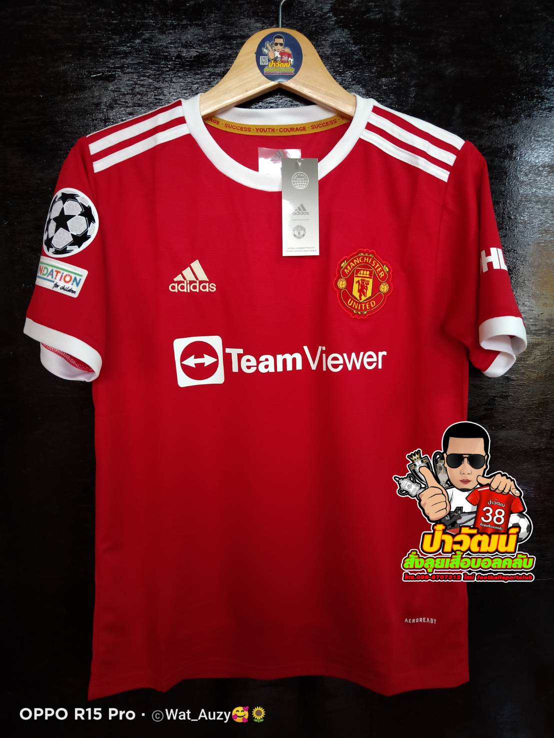 เสื้อแมนยู เหย้า 21/22 เกรด AAA ฟูลออฟชั่น UCL ชื่อเบอร์ นักเตะดัง - PaWat Football shirt Club ...