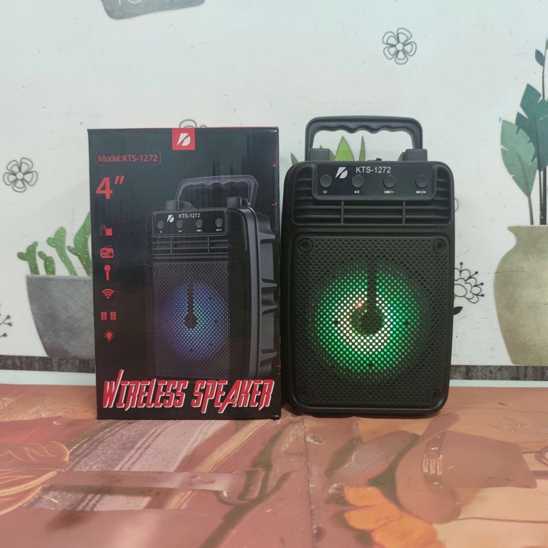 ลำโพงบลูทูธ KTS-1272ลำโพงปรับเสียงได้ ดอก4นิ้ว เสียบไมโครโฟนได้ ส่งจากกทม. | Lazada.co.th
