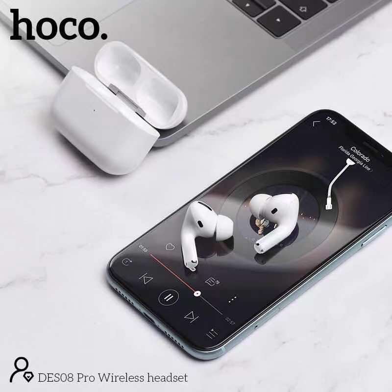Hoco DES08 Pro หูฟังบลูทูธไร้สาย ฟังก์ชั่นครบ งานแบรนด์ Hoco เบสแน่น ...