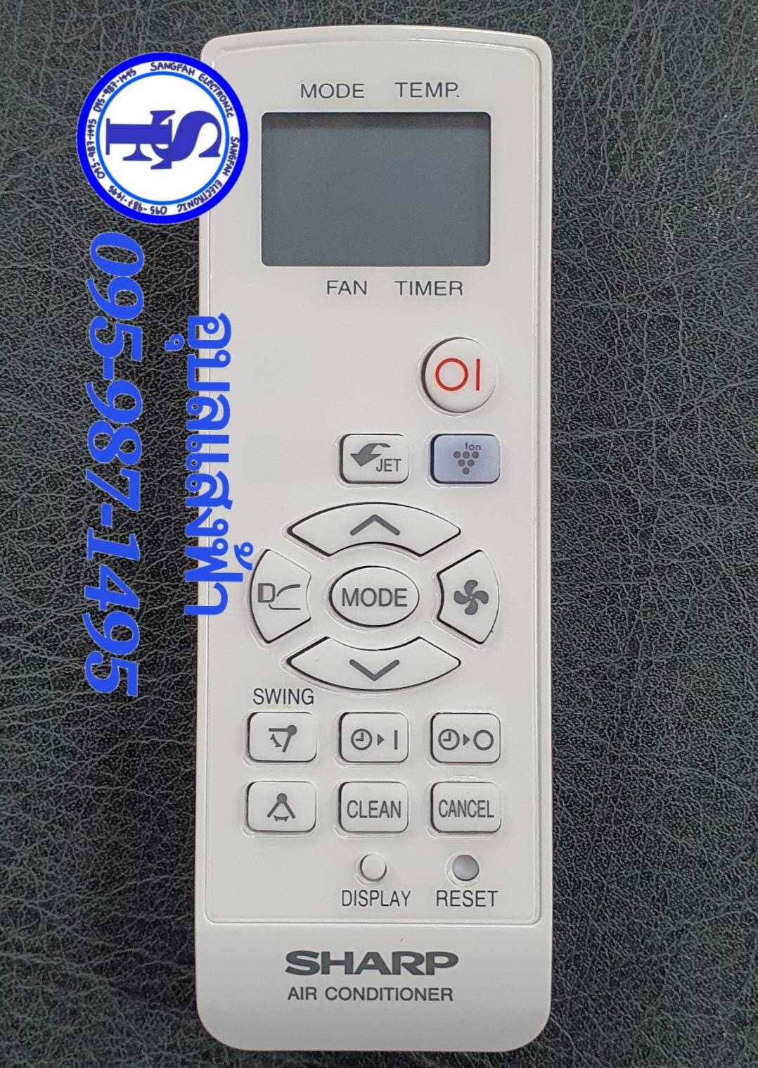 รีโมทแอร์ชาร์ปแท้ รุ่น CRMC-A916JBEZ/A907/A917/B006 อะไหล่แท้ Sharp ...