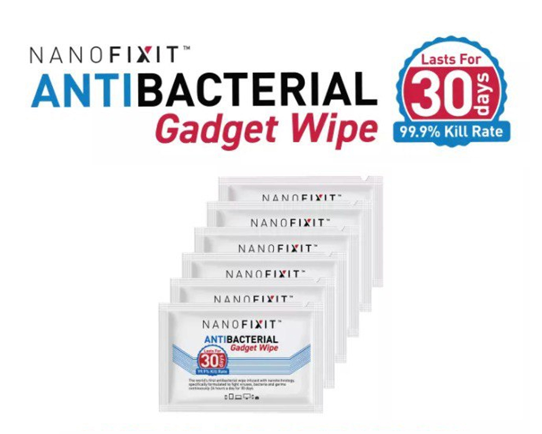 NANOFIXIT Antibacterial Gadgets Wipe น้ำยาเช็ดเคลือบหน้าจอมือถือ ฆ่า ...
