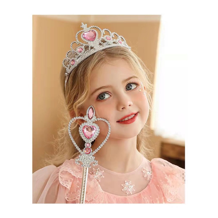 PRINCESS KESLI ชุดเครื่องประดับผมแช่แข็งมงกุฎเจ้าหญิงเอลซ่า ไม้ ...