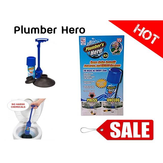 Plumber's Hero Kit อุปกรณ์จัดการท่อน้ำอุดตันแรงดันสูง อุปกรณ์จัดการท่อ ...