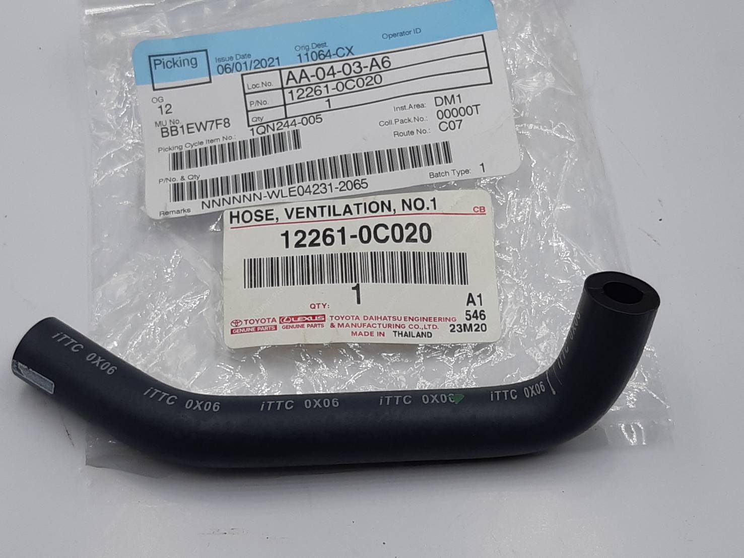 ท่อหายใจฝาวาล์ว TOYOTA VIGO วีโก้ / TOYOTA FORTUNER ฟอร์จูนเนอร์ ...