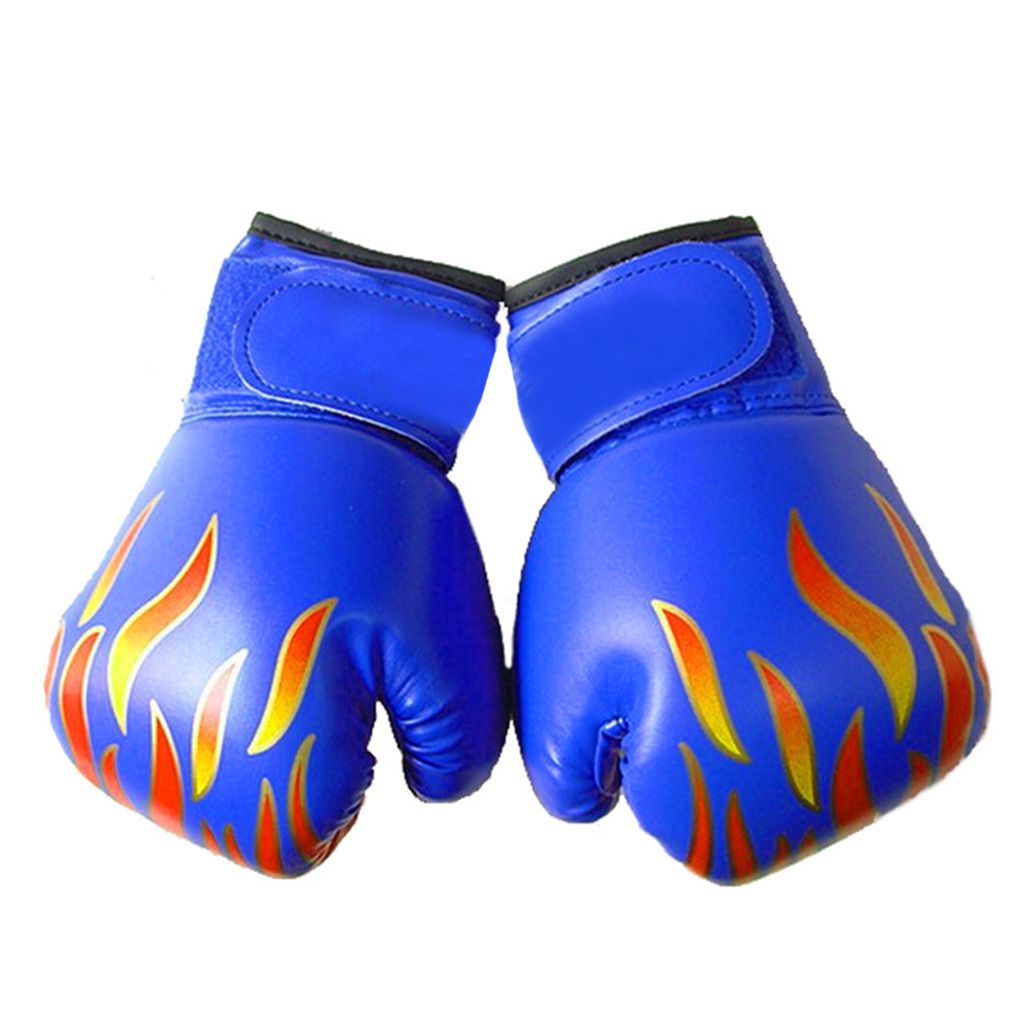 Boxing s Professional Kids Children Flame Mesh Breathable PU Leather ...