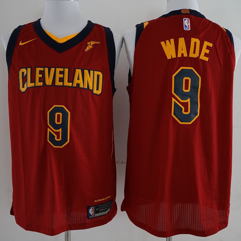 หุ้น】Dwyane Wade # 9 Cleveland Cavaliers NBA เสื้อยืดแขนสั้น ...