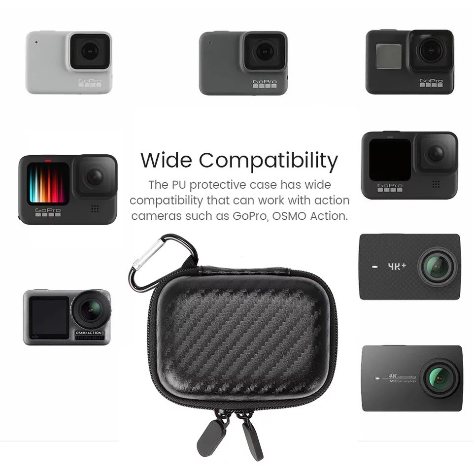 GoPro 10 9 8 Mini PU Protective Bag ลายเคฟล่า Waterproof for DJI OSMO ...