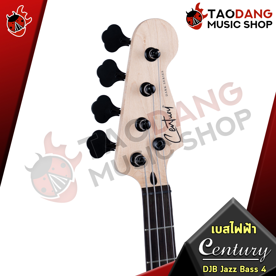 กทม.ปริมณฑล ส่งGrabด่วน เบสไฟฟ้า Century Dark Series Jazz Bass 4 สี Black White ฟรีของแถมครบชุด ...