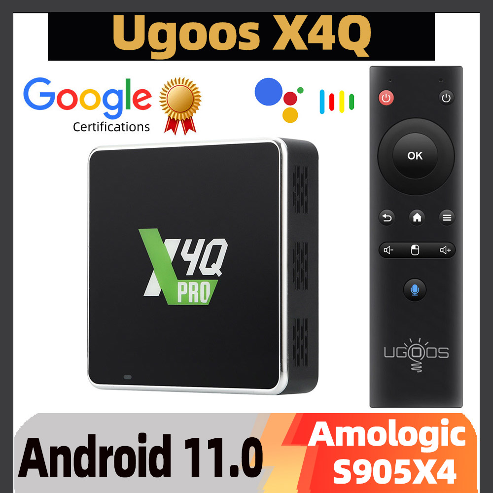 2022 ugoos X4Q Pro Android 11กล่องสมาร์ททีวี winevine L1 AV1 S905X4 DDR4 4กิกะไบต์32กิกะไบต์64 ...
