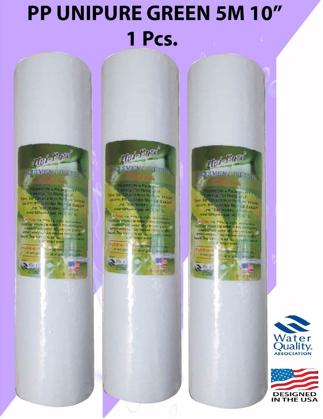 ไส้กรอง PP UNIPURE GREEN 5 M 10 (Sediment) PP ยาว 10นิ้ว ...