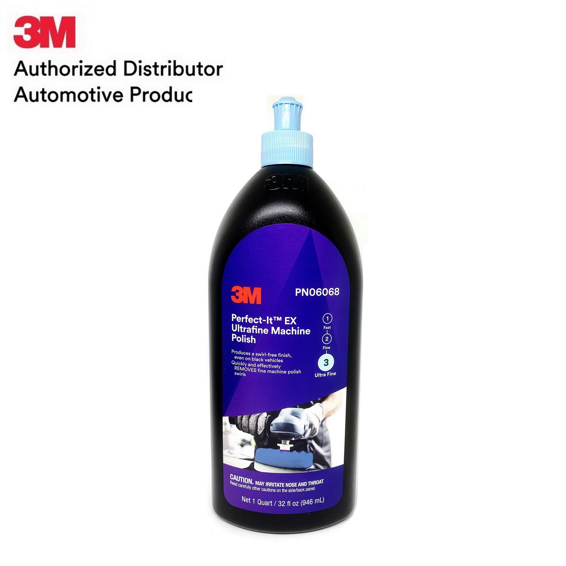 3M Perfect-It EX Ultrafine Machine Polish 06068 น้ำยาขัดเงาสีฟ้า น้ำยาขัดสีรถ 946 มล. PN 6068 ...