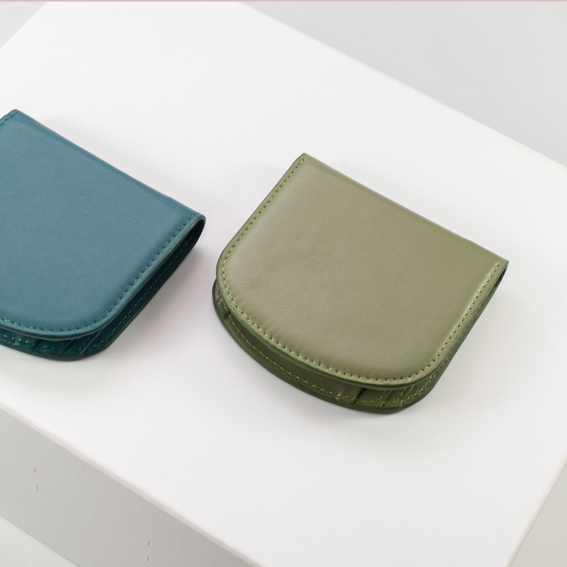 Arch slim leather wallet in Dark green - Cozee - ThaiPick