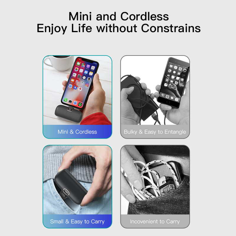 KUULAA 3PCS 20W 5000mAh Power Bank Charging Station Kit with Wireless ...