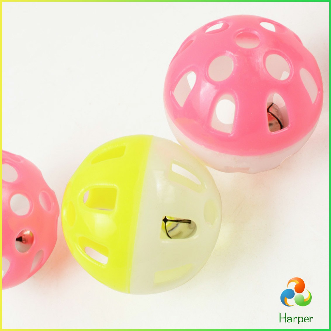 Harper ลูกบอล""กุ๊งกิ๊ง""สองสีาสติกของเล่นสำหรับสัตว์เลี้ยง ของเล่นหนู ...