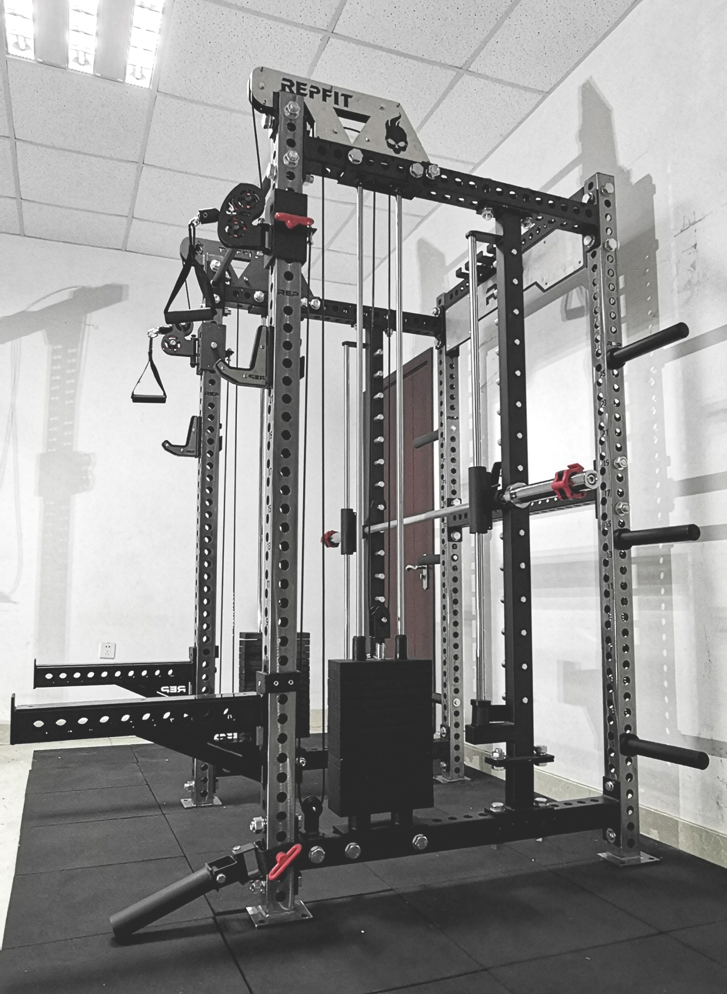 Can be customized ♕۩ REPFIT squat rack does comprehensive training of ...