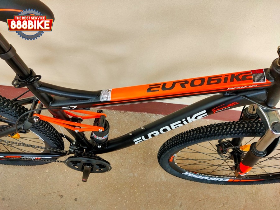 จักรยานเสือภูเขาสองโช๊ค Eurobike S7-275SP Full Suspension Mountain Bike 21 Speed Bicycle 27.5 ...