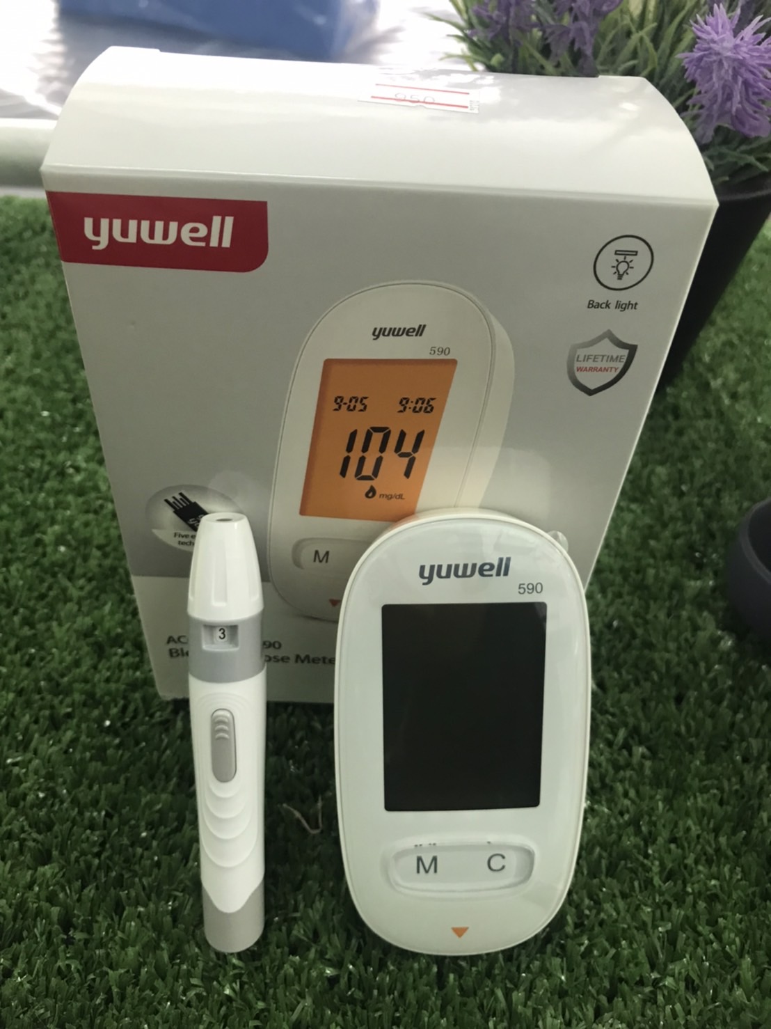 เครื่องวัดระดับน้ำตาลในเลือด Yuwell accusure 590 - Sanmedicalsupply ...