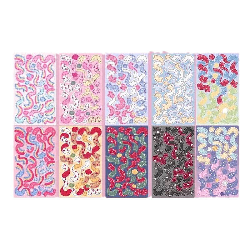 Steve Korea INS Ribbon Kpop Stickers Star Chasing Cards Cuckoo ...