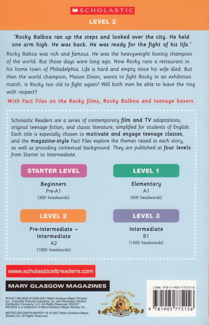 SCHOLASTIC READERS 2:ROCKY BALBOA BY DKTODAY - DKTODAY ดวงกมลสมัย - ThaiPick