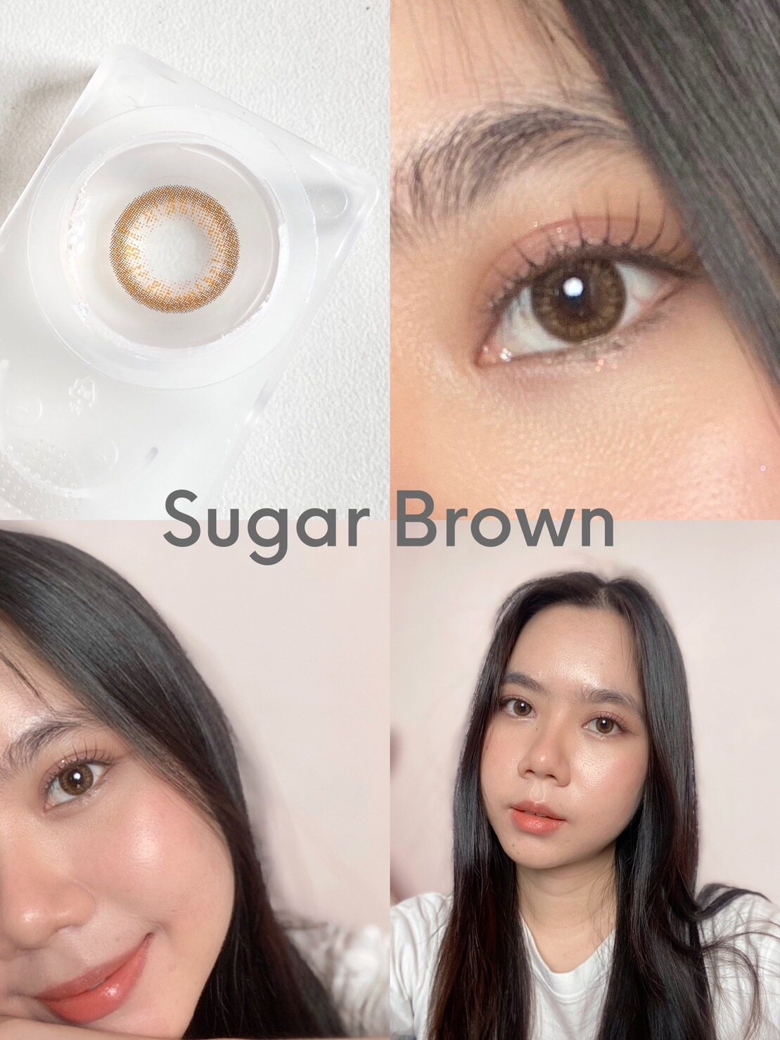 ใหม่ Maxim Color Air คอนแทคเลนส์รายเดือน สีใหม่ No.10 สีน้ำตาล Sugar ...