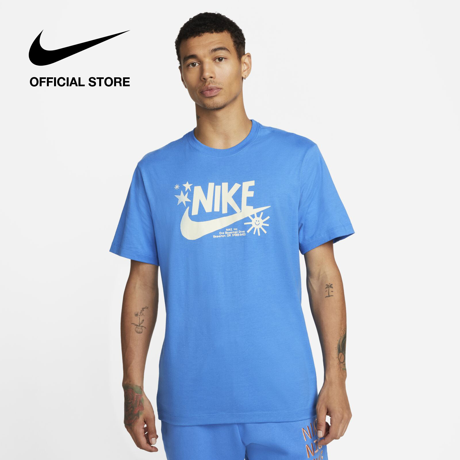 Nike Mens Sportswear T-Shirt - Light Photo Blue - Nike - ThaiPick