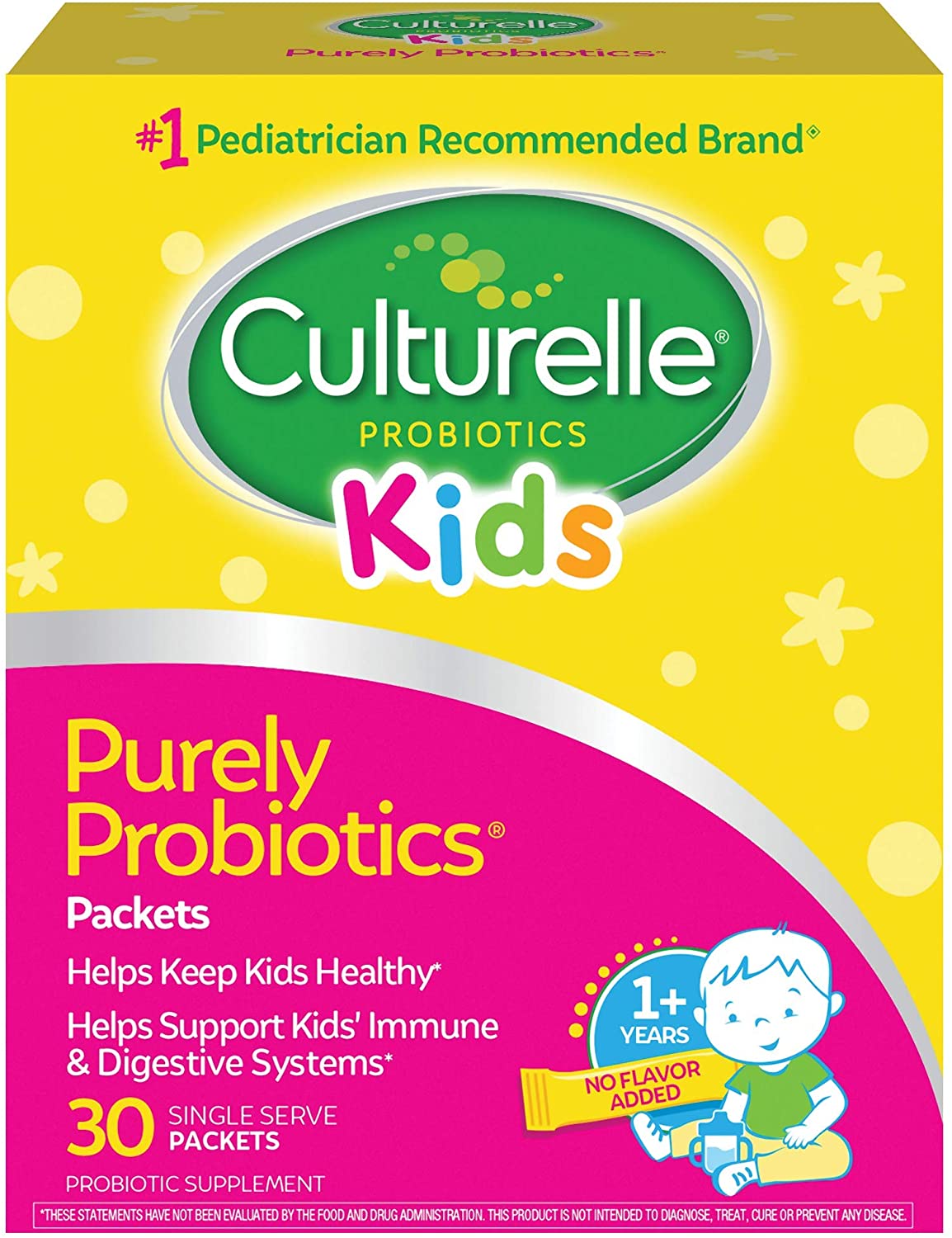 แก้ท้องผูกเด็ก ท้องเสีย Culturelle Probiotic Kids สำหรับเด็ก โปรไบโอติก ...
