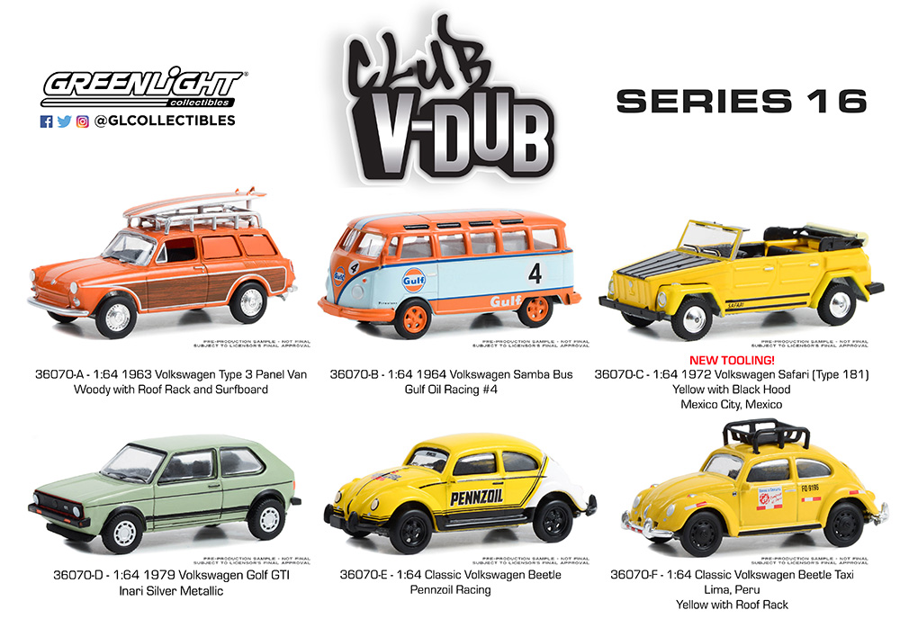 Greenlight 164 Club V-Dub Series 16 - 1963 Volkswagen Type 3 Panel Van ...