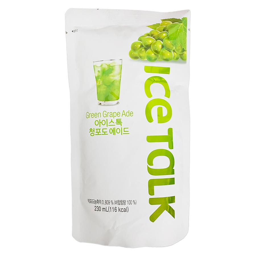 Ice Talk Green Grapes Ade น้ำหนัก 250 มิลลิลิตร Exp.01/03/24 | Lazada.co.th