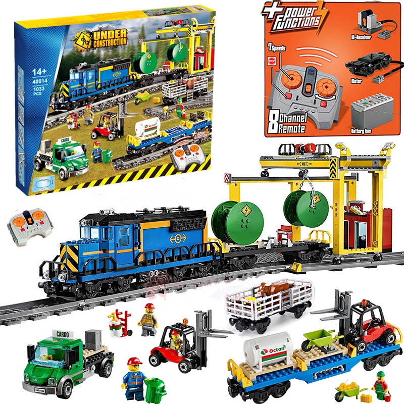 LEGO Assembling remote control electric passenger high-speed train ...