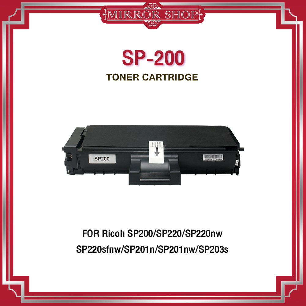 ตลับหมึกเลเซอร์โทนเนอร์ สำหรับ Ricoh SP200/200/SP / For Ricoh Printer ...