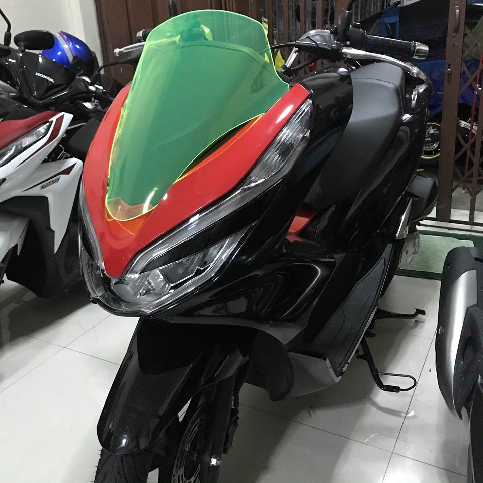 HOT ชิวหน้าPCX 2018-2020 สีเขียวสะท้อนแสง ชิวแต่ง ชิวสวย honda pcx ของ ...