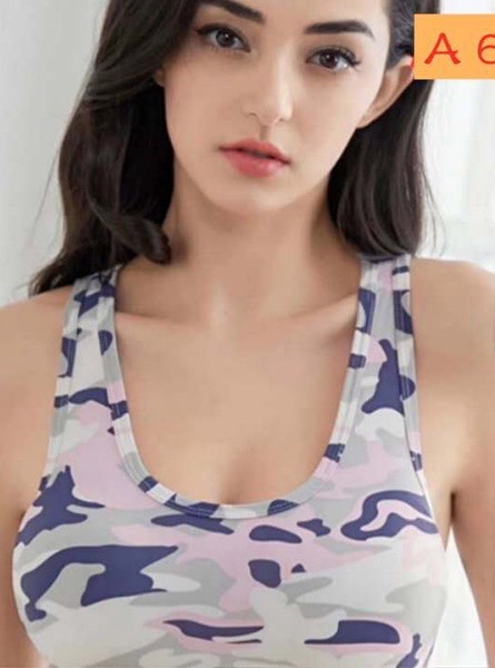 คละแบบ มี2สี สปอตบราลายทหารครึ่งตัวมีเขียวชมพู2แบบผ้ายืดผ้าใส่สบายไม่อึดอัด รหัส A622-A623 ...