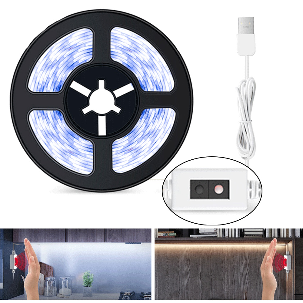 Night Light LED Strip Hand Sweep PIR Motion Sensor LED Night light 5V ...