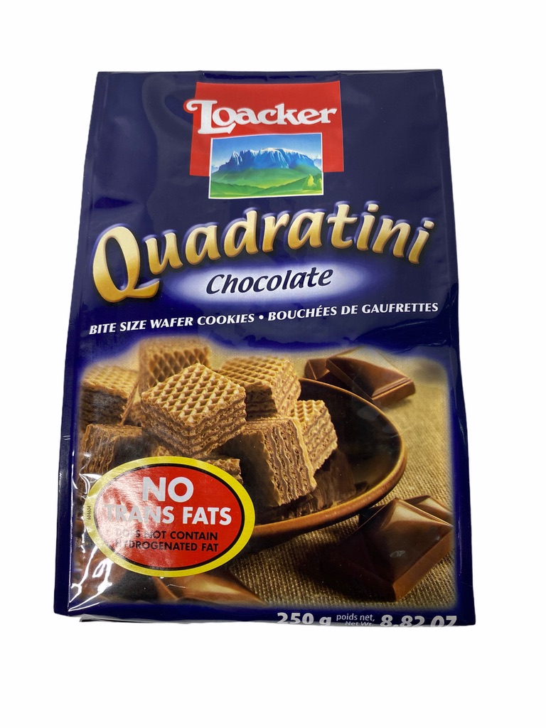 LOACKER Quadratini BLUE,Chocolate,รส ซ็อกโกแลต 250g 1แพค/บรรจุปริมาณ ...