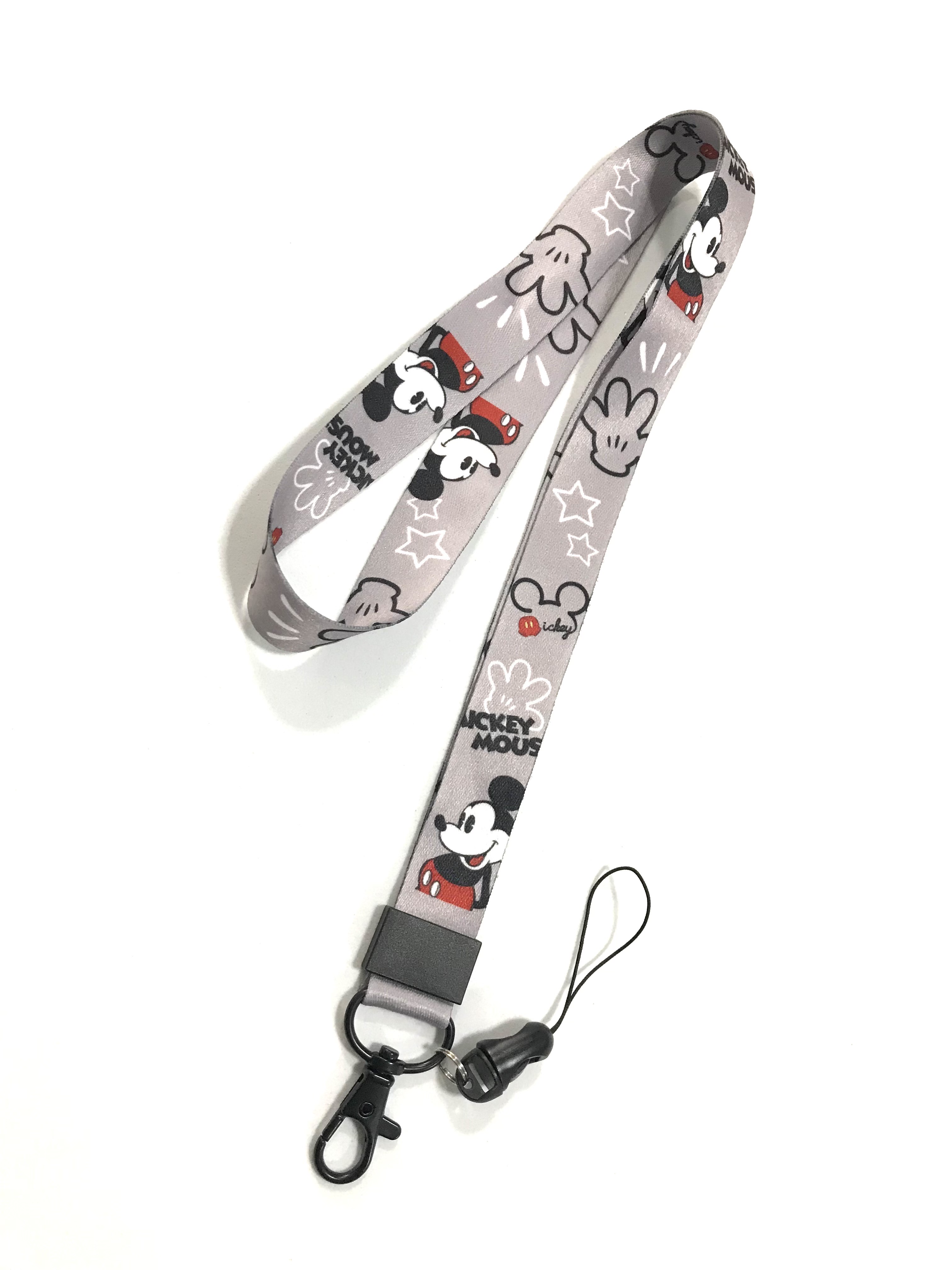 MICKEY G สายคล้องคอ สายคล้องบัตร ห้อยโทรศัพท์ ลาย MICKEY G 1 F น่ารัก มีก้ามปู มีห่วงเล็ก ถอดได้ ...