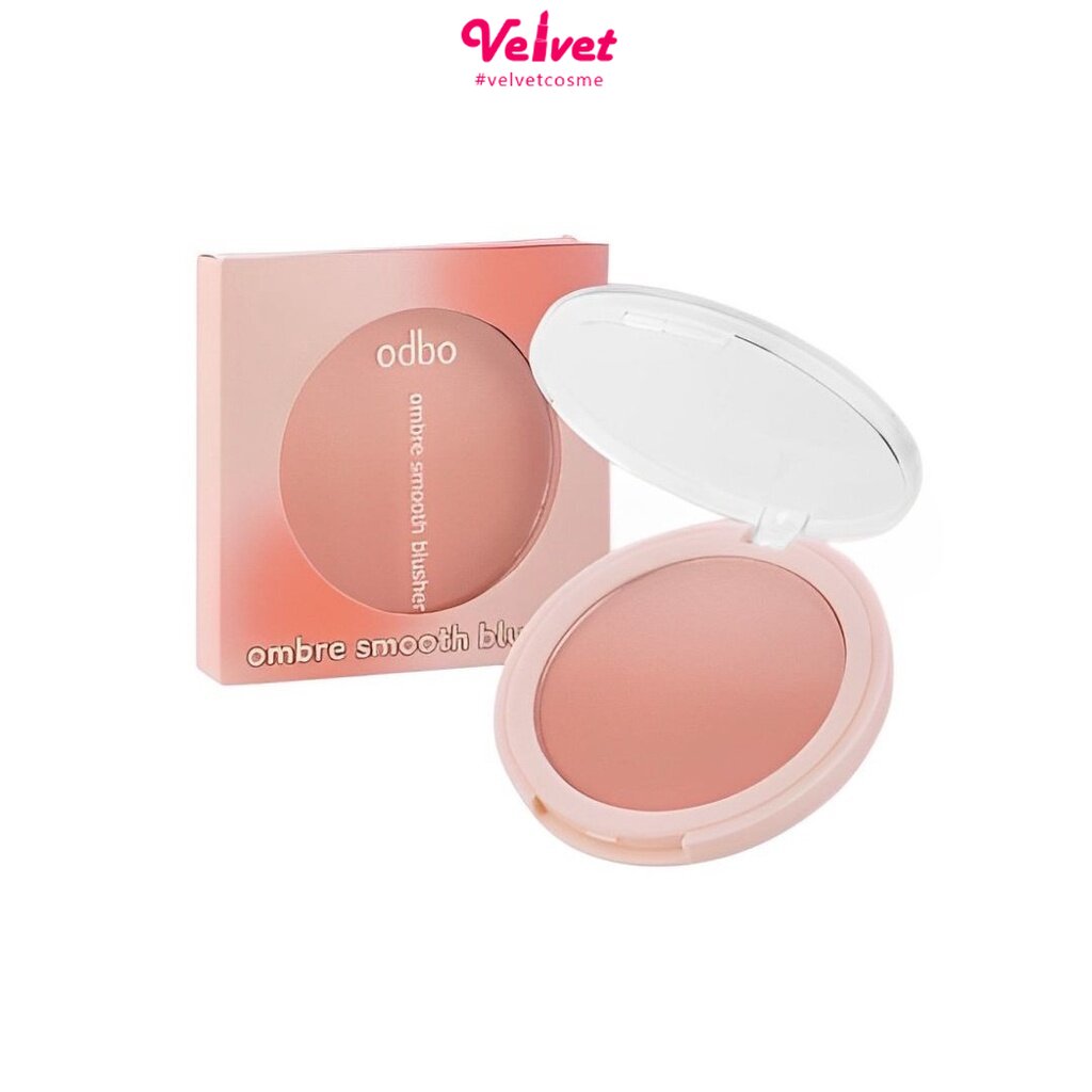 บลัชออน สองเฉดสี เนื้อสีแน่น สัมผัสเนียนนุ่ม Odbo ombre smooth blusher (OD1307) - Velvetcosme ...