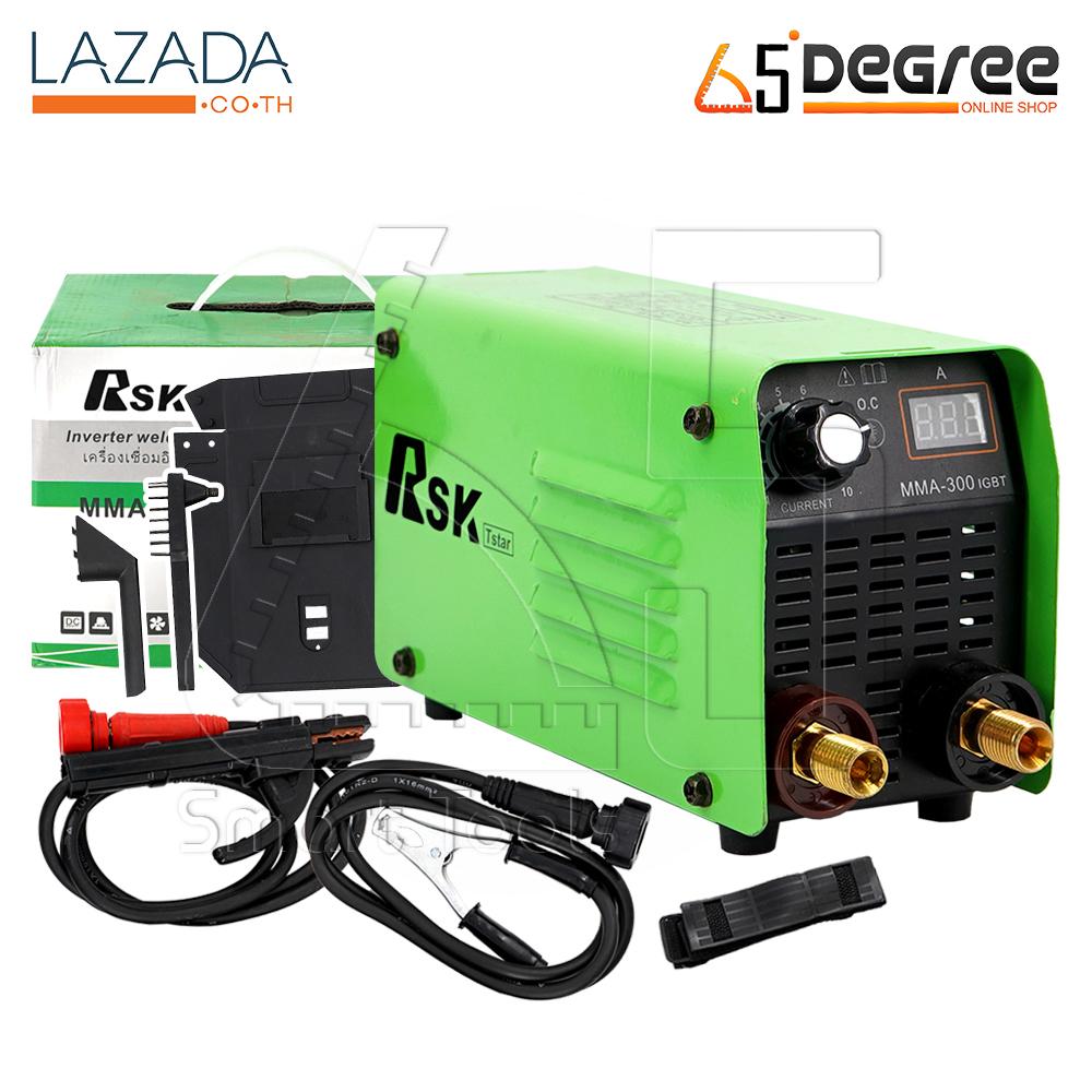 ล้างสต๊อก! RSK ตู้เชื่อม Mini Inverter IGBT 300A ตู้เชื่อมไฟฟ้า รุ่น MMA-300 - 65Degree - ThaiPick