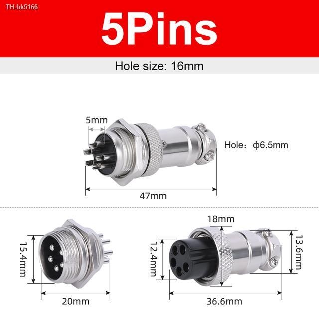 1 Set GX16 Aviation Plug Nut TYPE Male amp; Female Electrical Connector ...