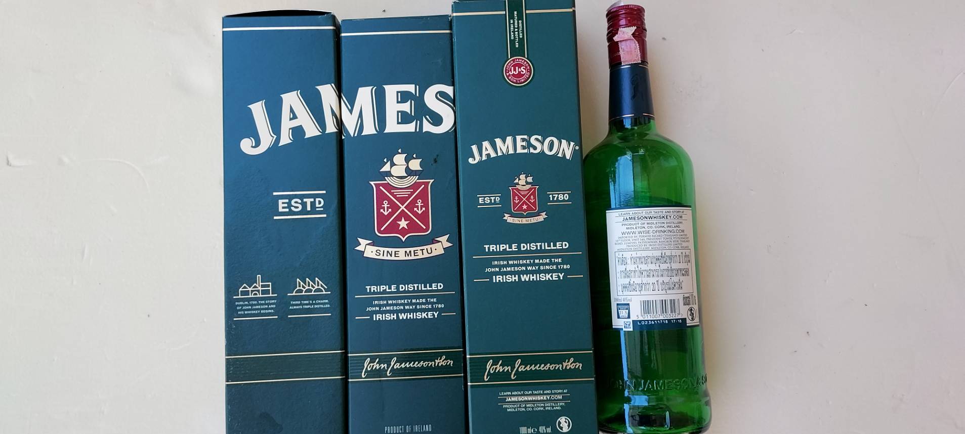 ขวดเหล้าเปล่า เจมสัน Jameson Irish 1Litre - NANI2020 - ThaiPick