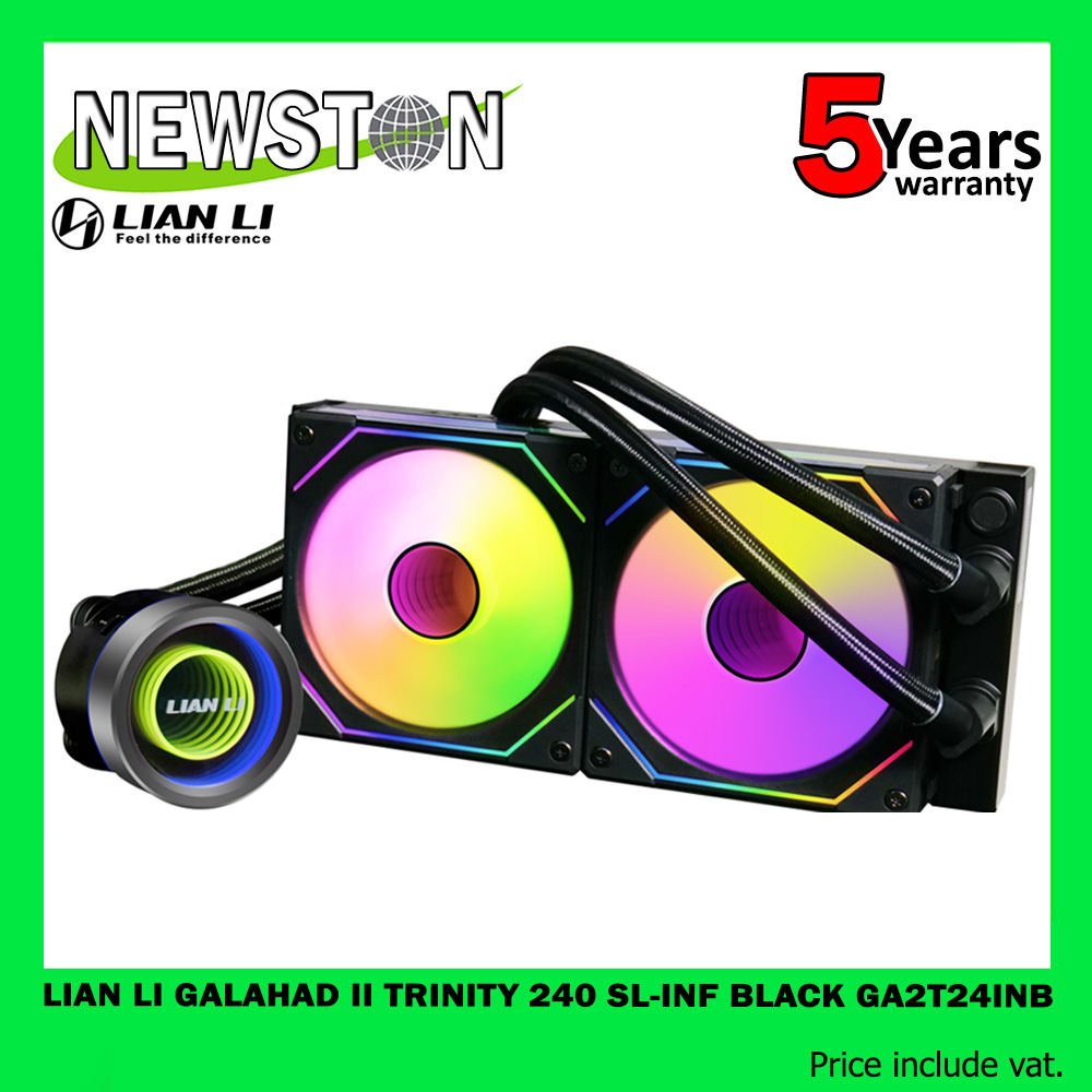 ชุดน้ำปิด Lian Li Galahad II TRINITY 240 SL-INF Black GA2T24INB - C.S ...