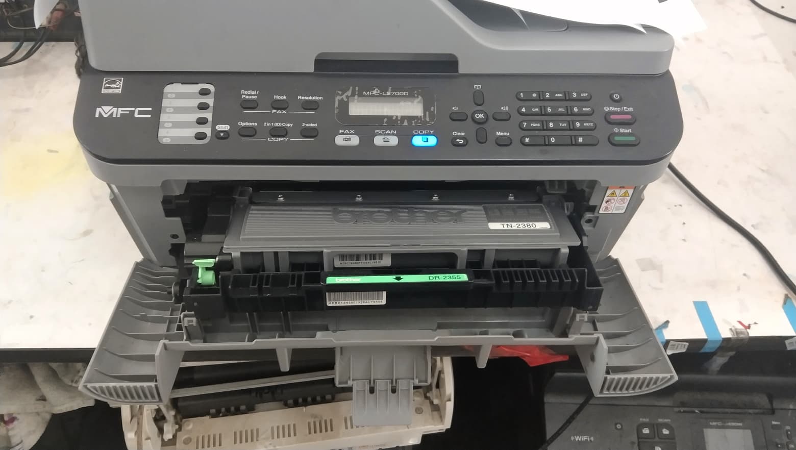 Brother MFC-L2700D ปริ้นหน้าหลังได้สภาพดี มีหมึกแถมติดเครื่องไปให้ แถมสาย USB สายไฟ รับประกัน 1 ...