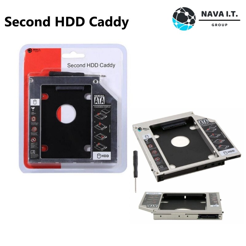 ถาดแปลง Second HDD Caddy 99.512.7mm Bracket DVD-ROM CD Optical Bay Tray ...