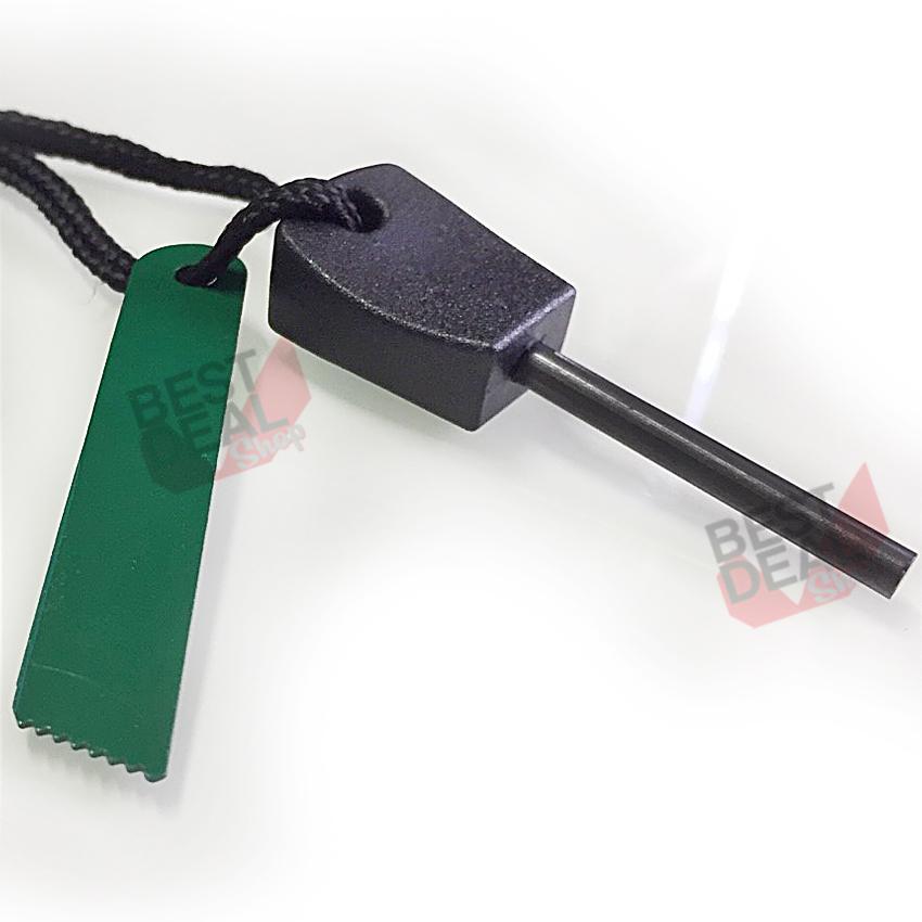 Mini Flint Striker Fire Starter แท่งจุดไฟ แท่ง magnesium รุ่น FS-Green ...