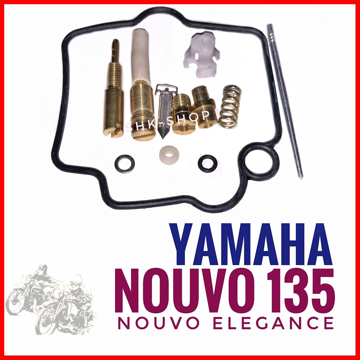 อะไหล่มอเตอร์ไซค์ ชุดซ่อมคาร์บู YAMAHA NOUVO 135 ( NOUVO ELEGANCE , นู ...