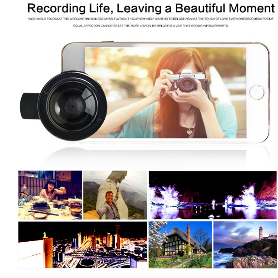 เลนส์เสริมมือถือ เลนส์กล้องมือถือ 2 in 1 Super wide angle 0.45x & Macro 15x Lens Phone Camera ...