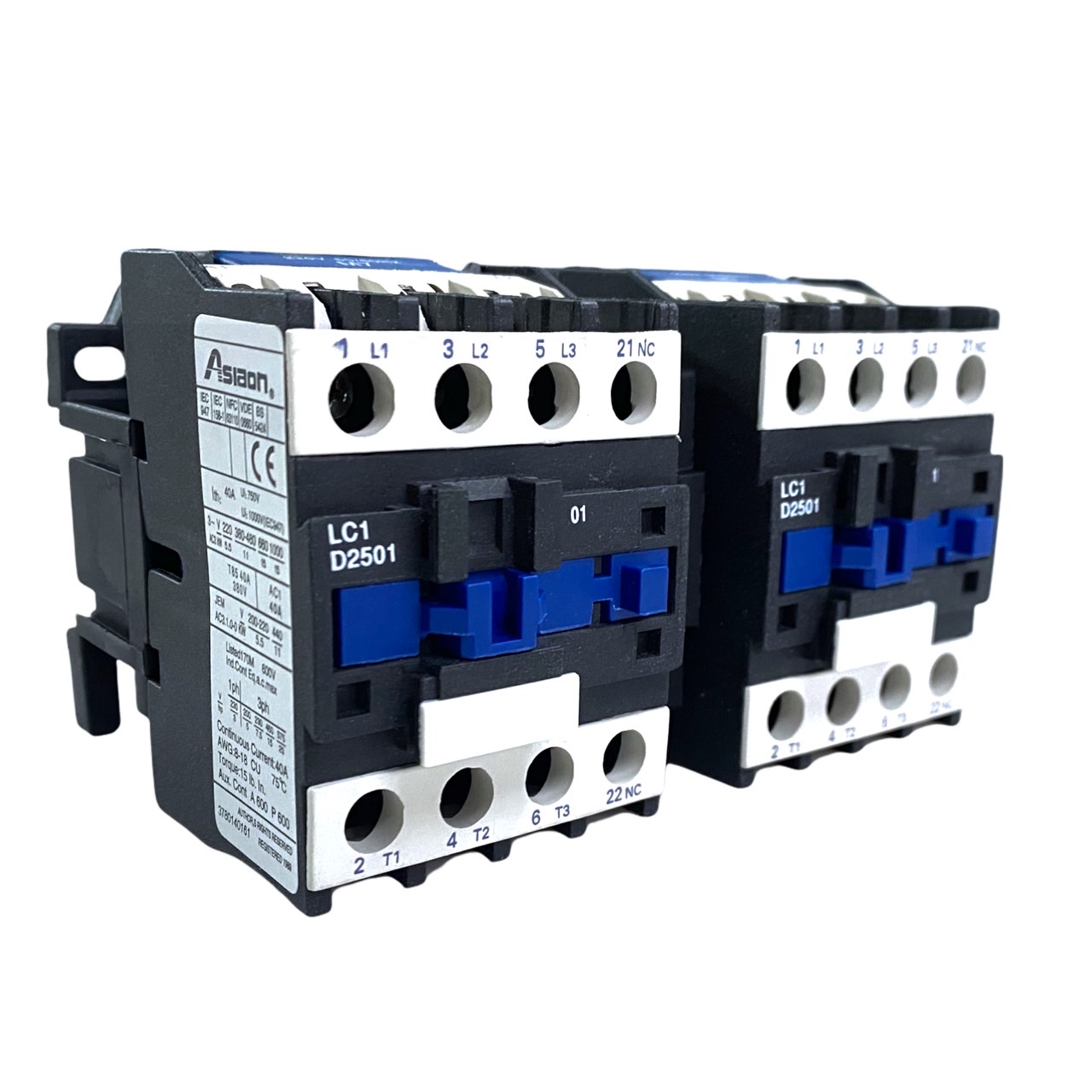 MAGNETIC CONTACTOR LC2-D2501(คู่) AC220V แมกเนติก คอนแทคเตอร์ LC2-D2501 ...