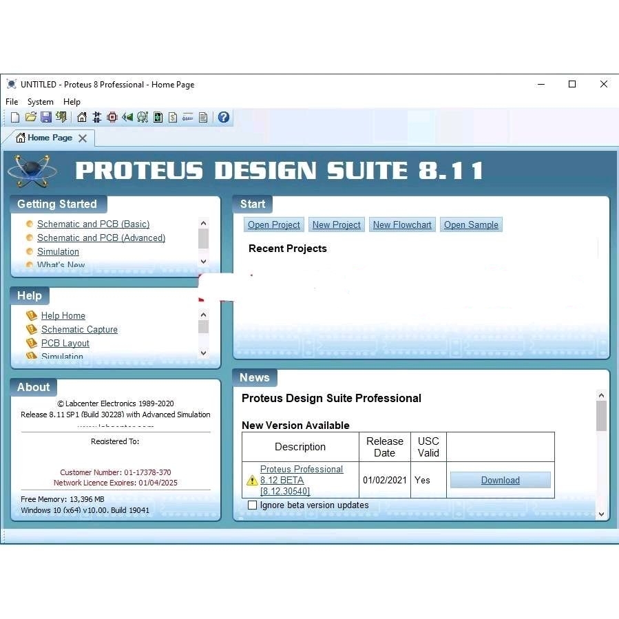 Proteus Pro 8.11 SP1 (with libraries) Lifetime For Windows x64 Full ...