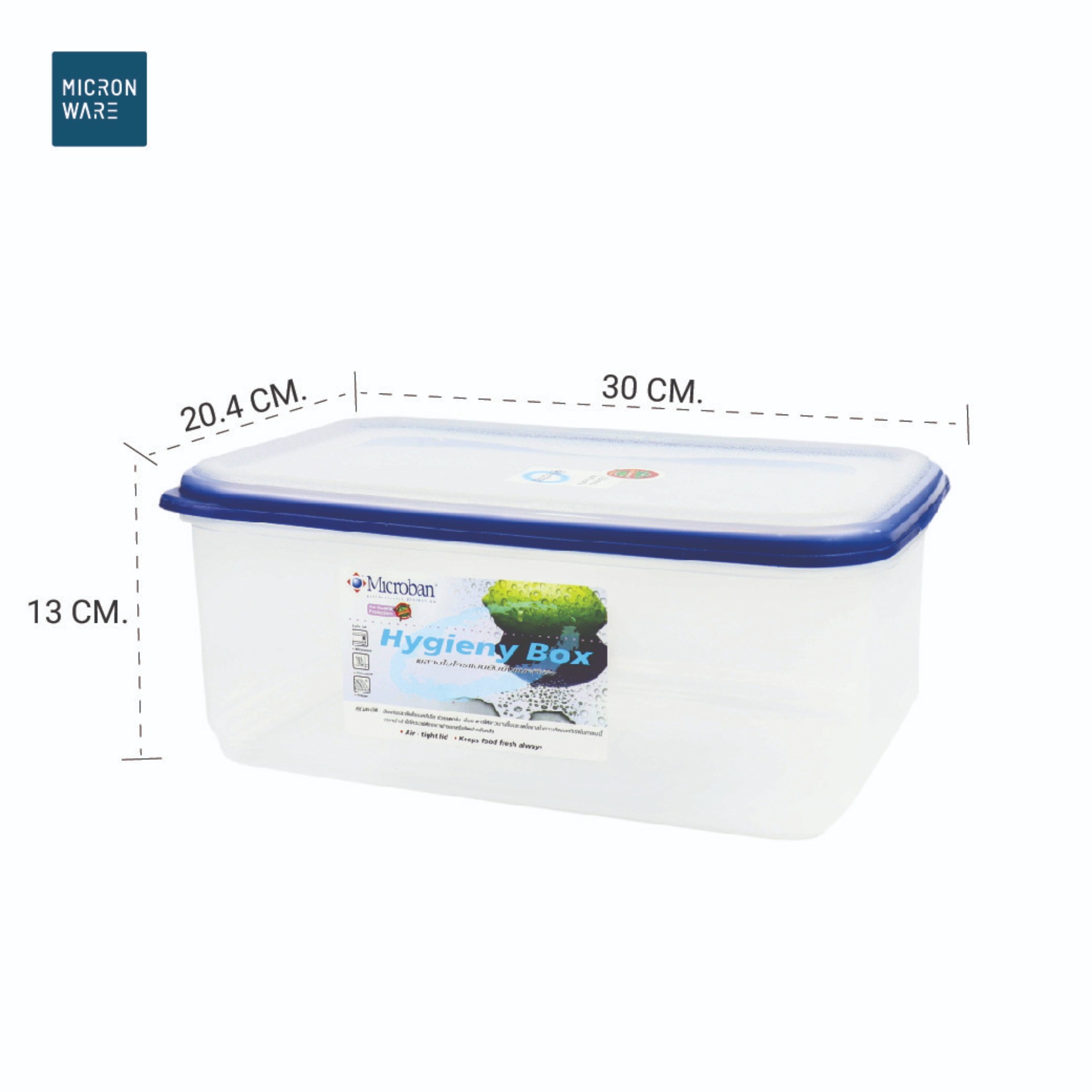 แพ็ก 3 กล่อง 6 ชิ้น Micronware กล่องใส่อาหาร รุ่น Double Wall 5038 ความจุ 5000 มล.เข้าไมโครเวฟ ...