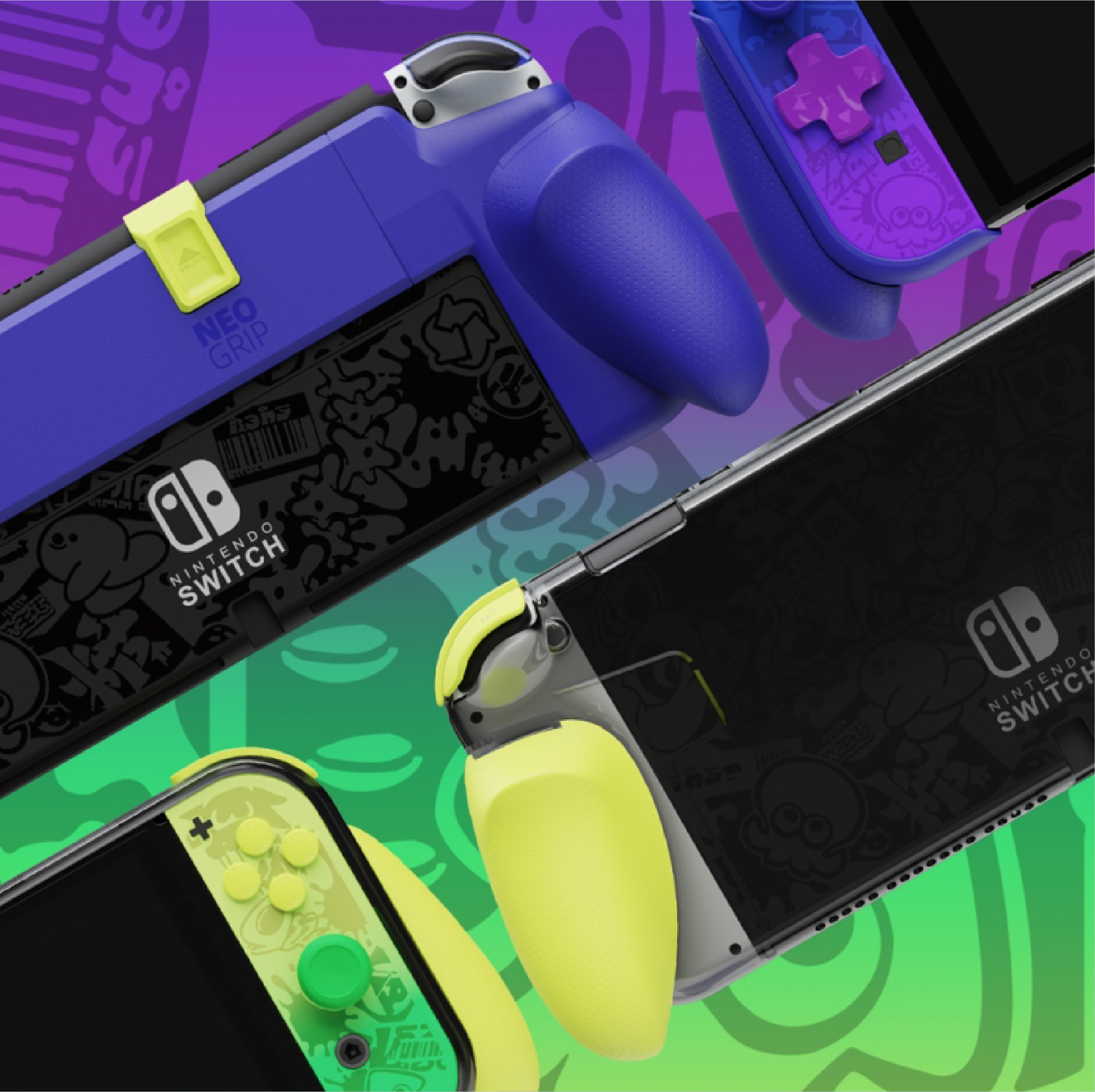 Skull Co. NeoGrip and GripCase Splatoon 3 for Nintendo Switch OLED เคส ...